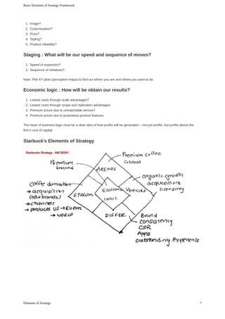 Basic elements-of-strategy-framework | PDF
