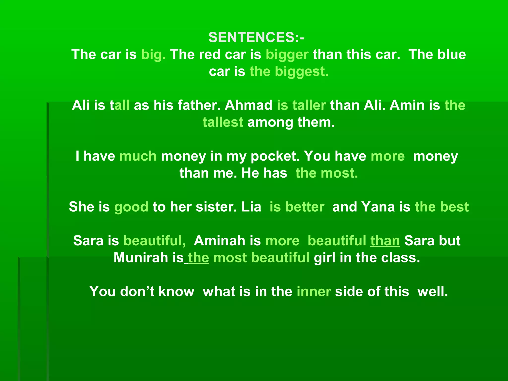 Basic English for PT3 | PPT