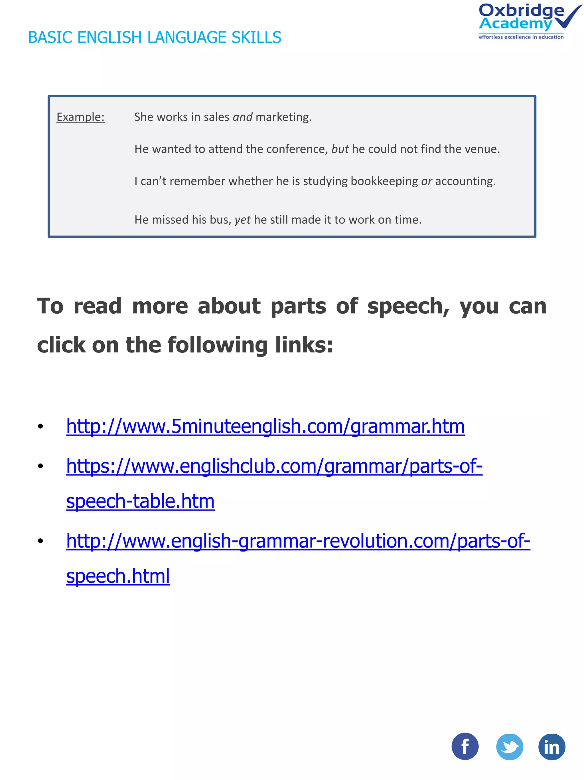 Basic English Language Skills (E-Book) | PDF