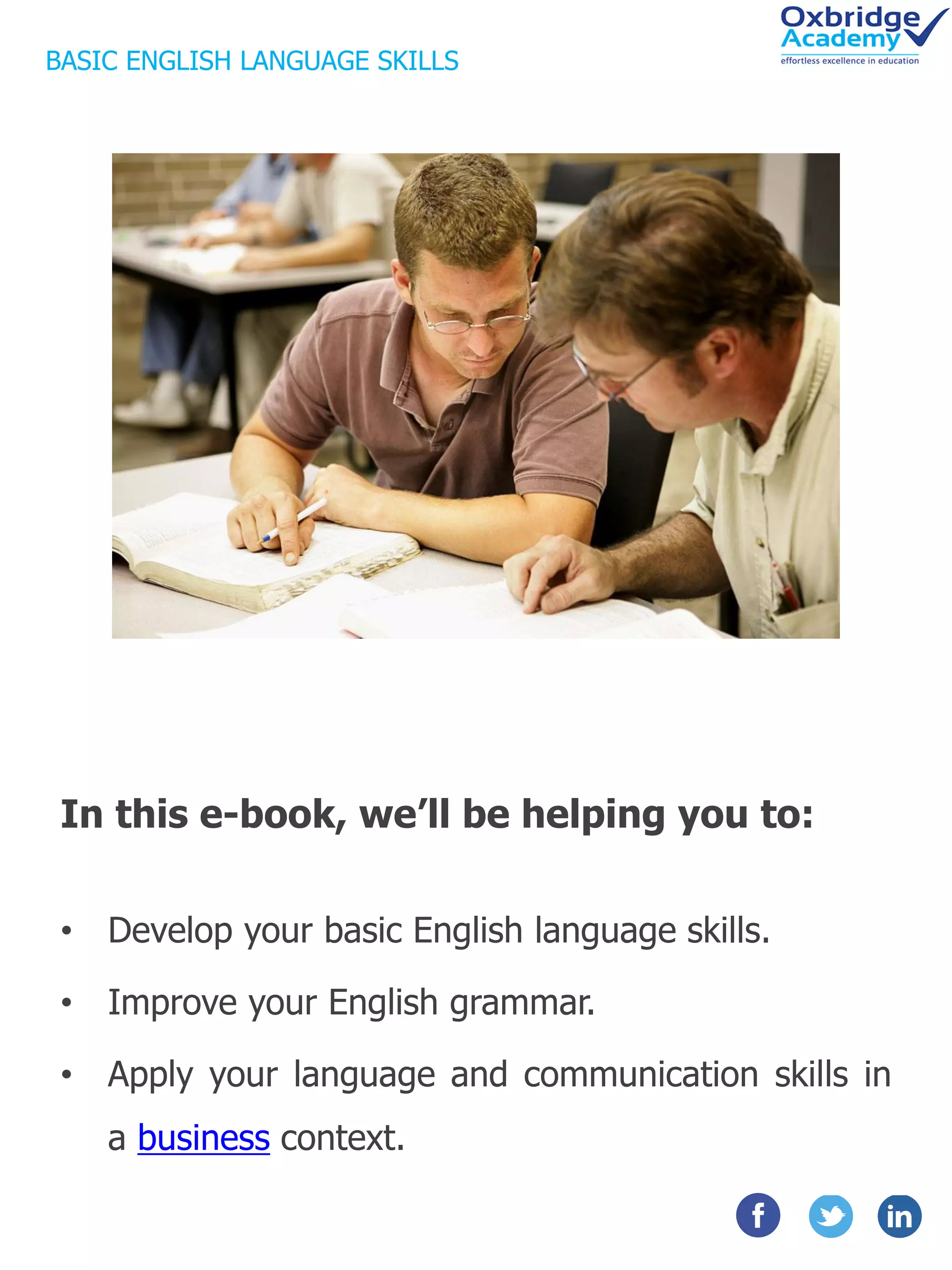 Basic English Language Skills (E-Book) | PDF | Career Advice | Careers