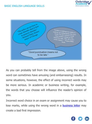 Basic English Language Skills (E-Book) | PDF