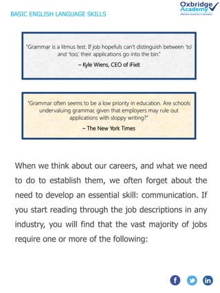 Basic English Language Skills (E-Book) | PDF
