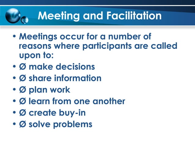 Basic Facilitation Skills | PPT