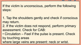 GRADE 9- HEALTH9 -BASIC-FIRST-AID- QUARTER 4 | PPTX