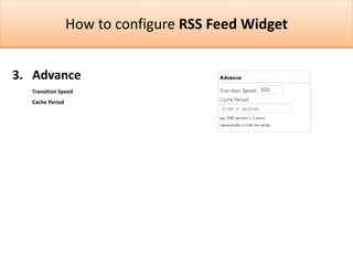 RSS Feed Widget - Basic guide | PPTX