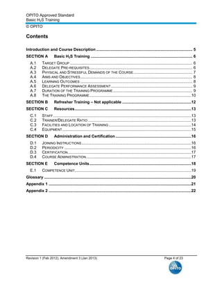 basic-h2s-training Opito.pdf The requirements | PDF