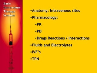 Basic Intravenous Therapy 1: Anatomy | PPT