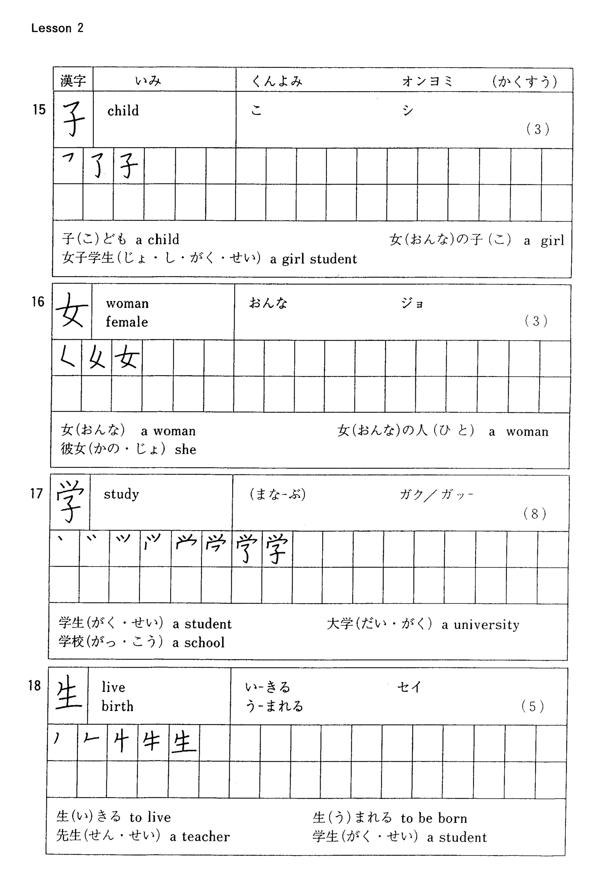 Basic Kanji Vol.1 | PDF