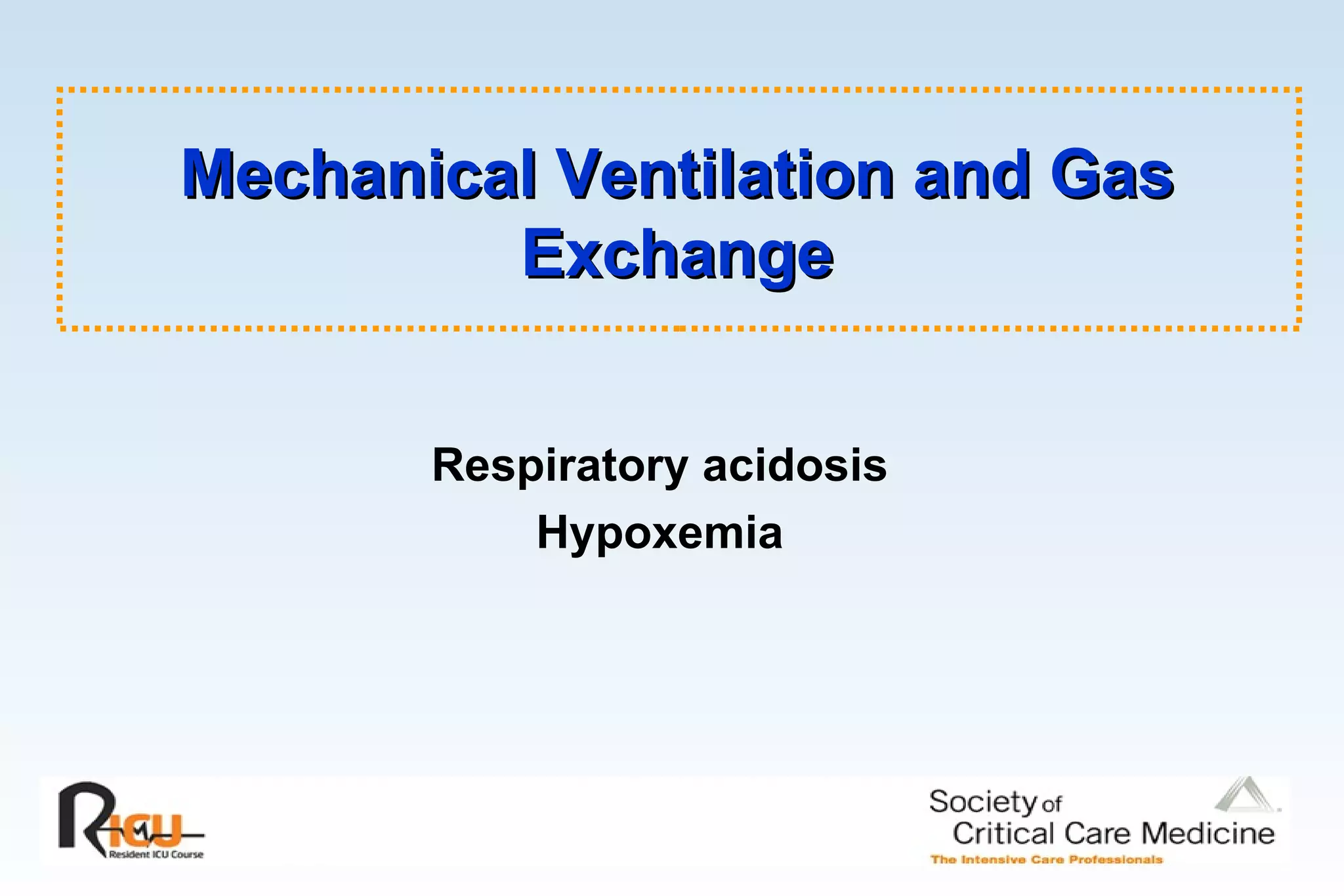 Basic Mechanical Ventilation | PPT