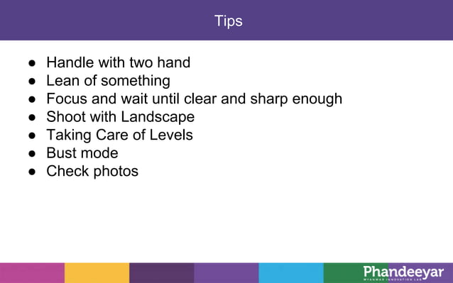 Basic mobile photography | PPTX