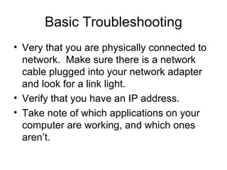 Basic Network Concepts | PPT