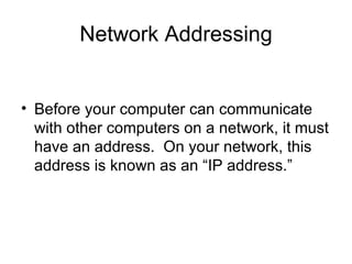Basic Network Concepts | PPT