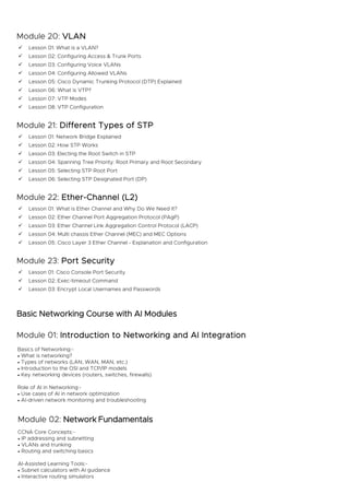 Basic Networking Course with AI in Delhi | PDF