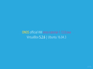 Basic onos-tutorial | PDF | Operating Systems | Computer Software and Applications