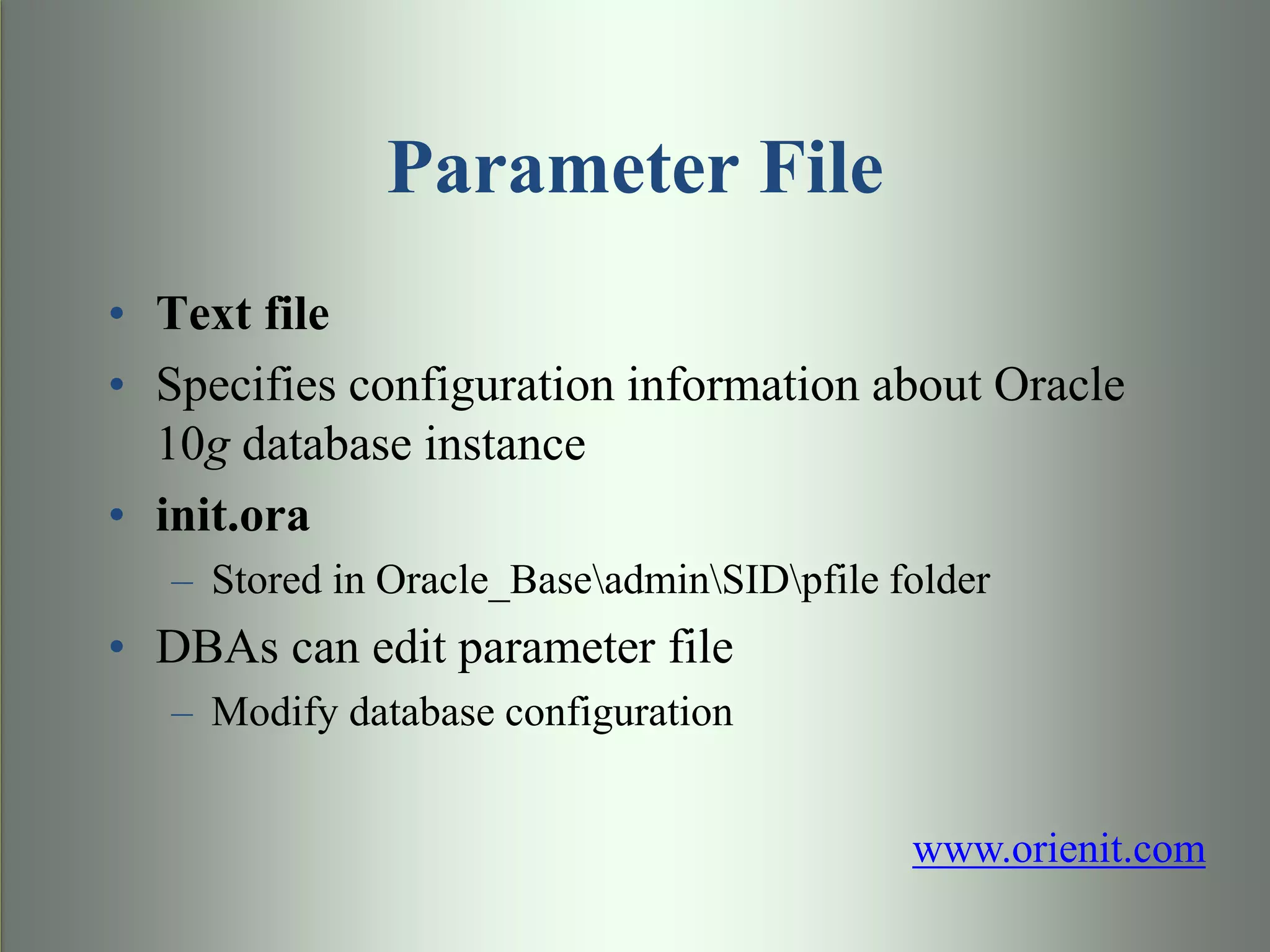 Basic oracle-database-administration | PPTX