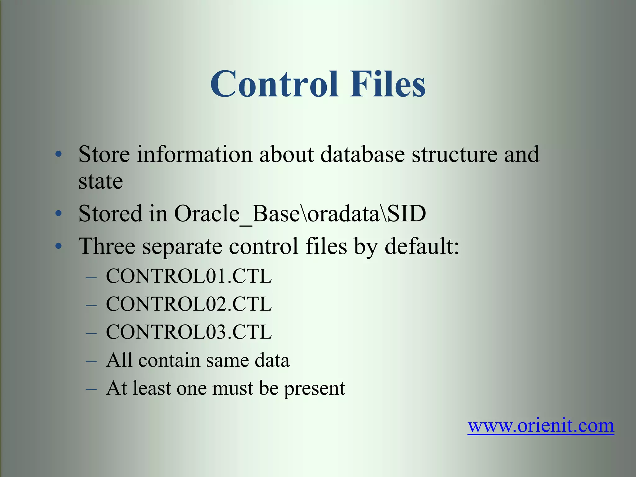 Basic oracle-database-administration | PPTX