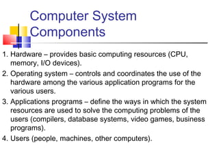 Basic os-concepts | PPT | Operating Systems | Computer Software and Applications