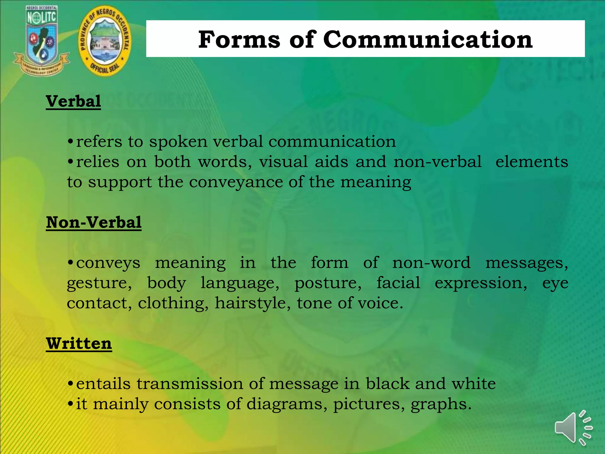 Basic participate in work place communication-LO1 effective ...