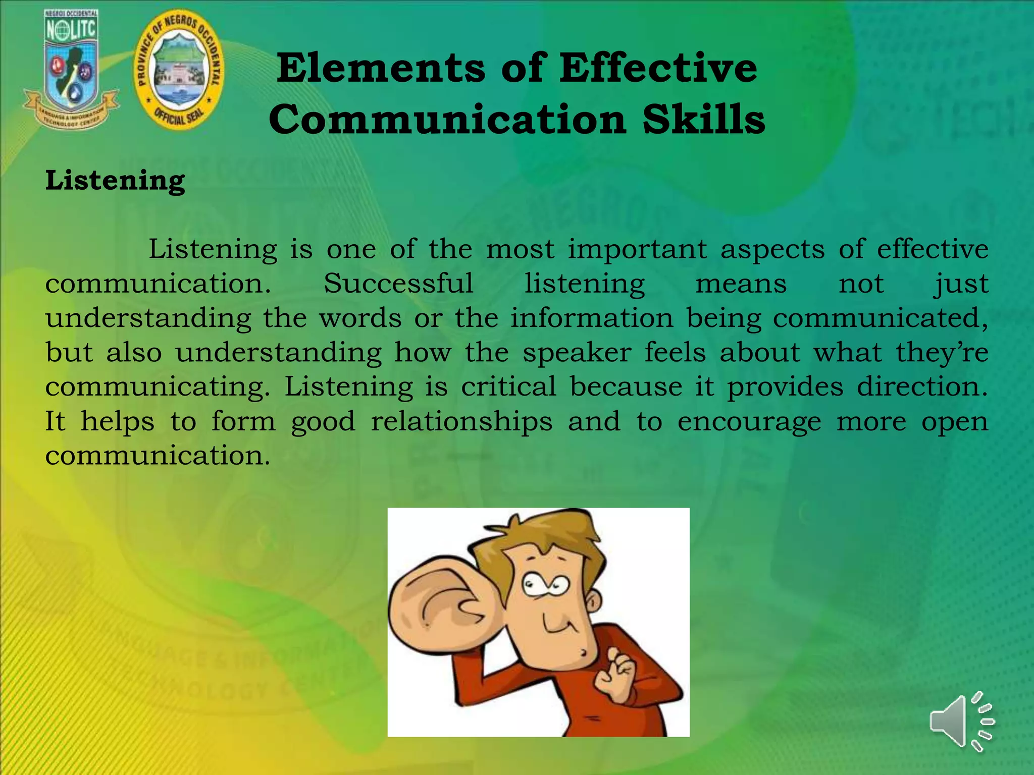 Basic participate in work place communication-LO1 effective ...