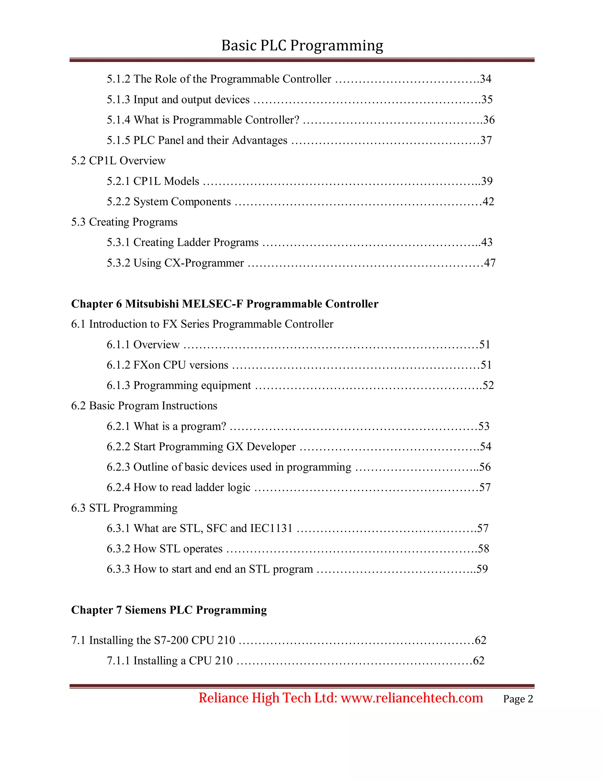 Basic plc-programming | PDF