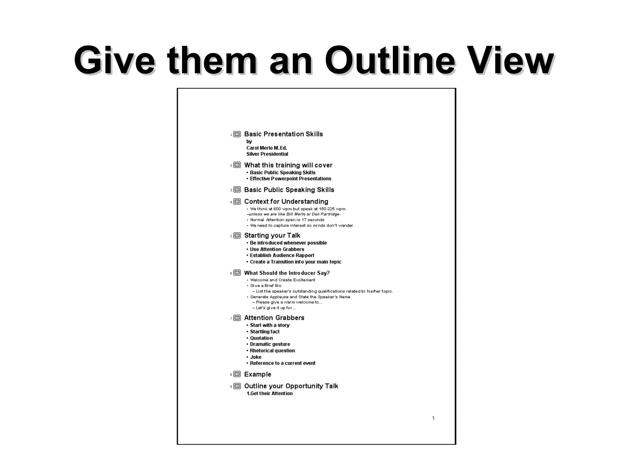 Basic Presentation Skills | PPT