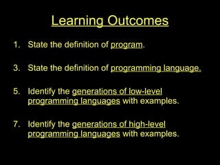 Basic Programming Concept | PPT | Programming Languages | Computing