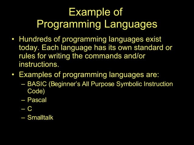 Basic Programming Concept | PPT | Programming Languages | Computing