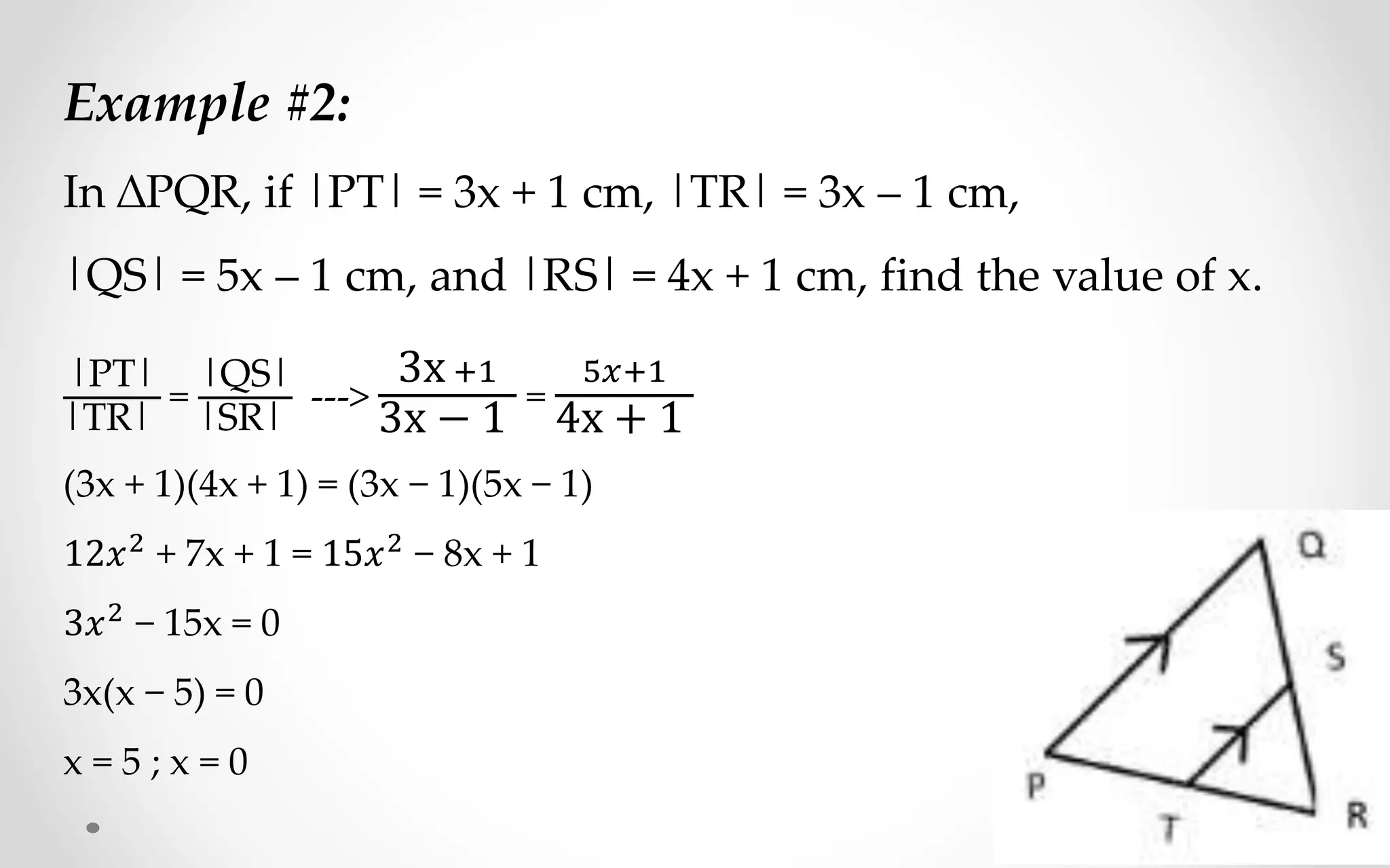 Basic Proportionality Theorem Gagag Pptx