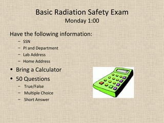 Basic Radiation Safety | PPT