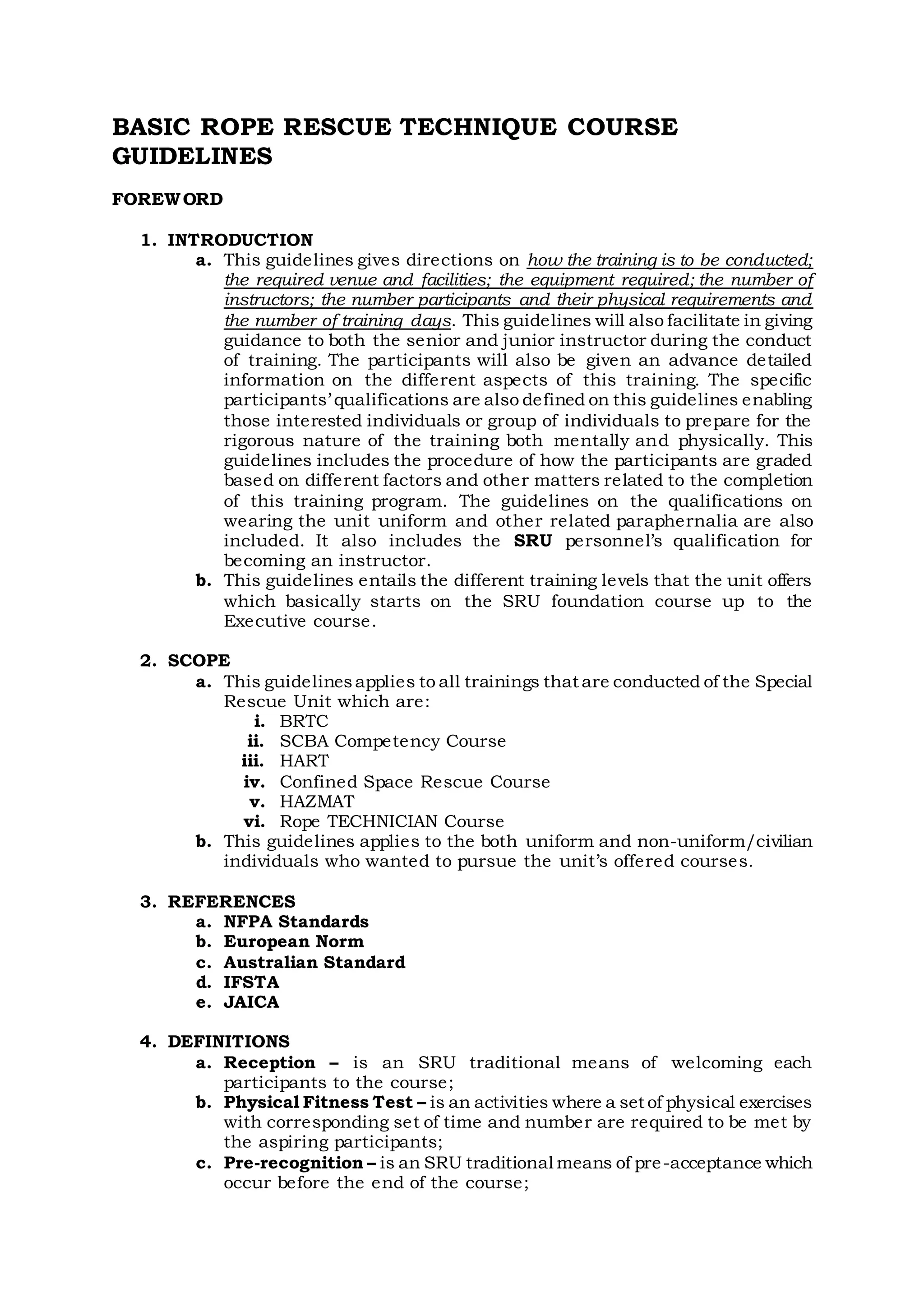 Basic rope-rescue-technique-course-guidelines | DOCX