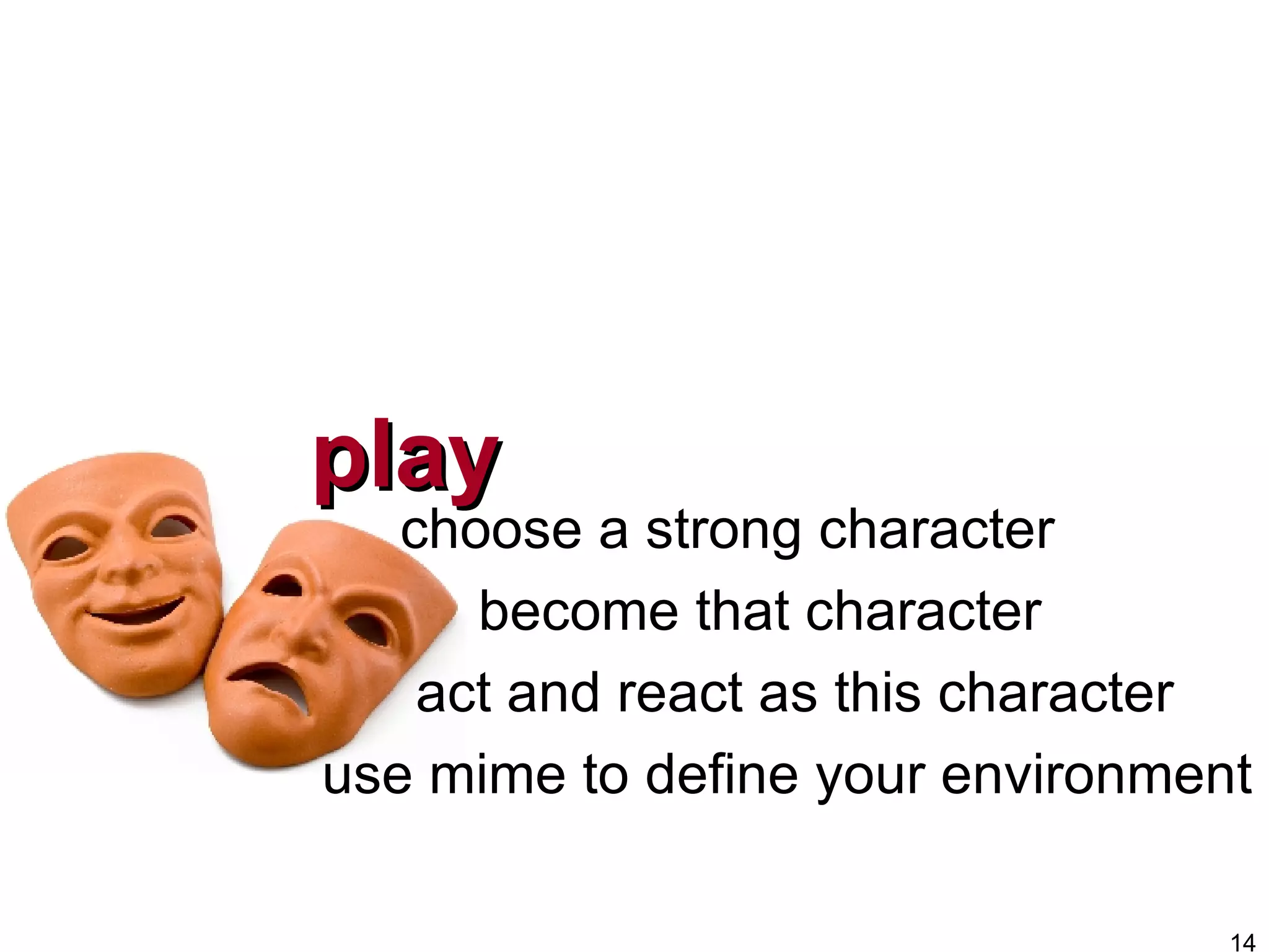 Basic rules of improvisational theater | PPT