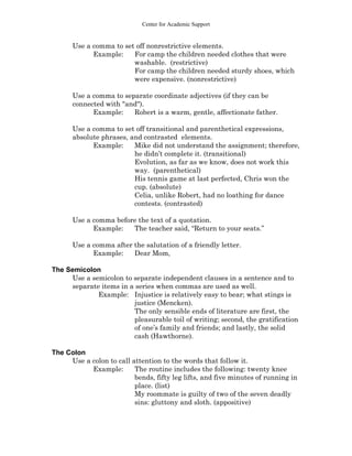 Basic Rules of Punctuation - English Grammar | PDF