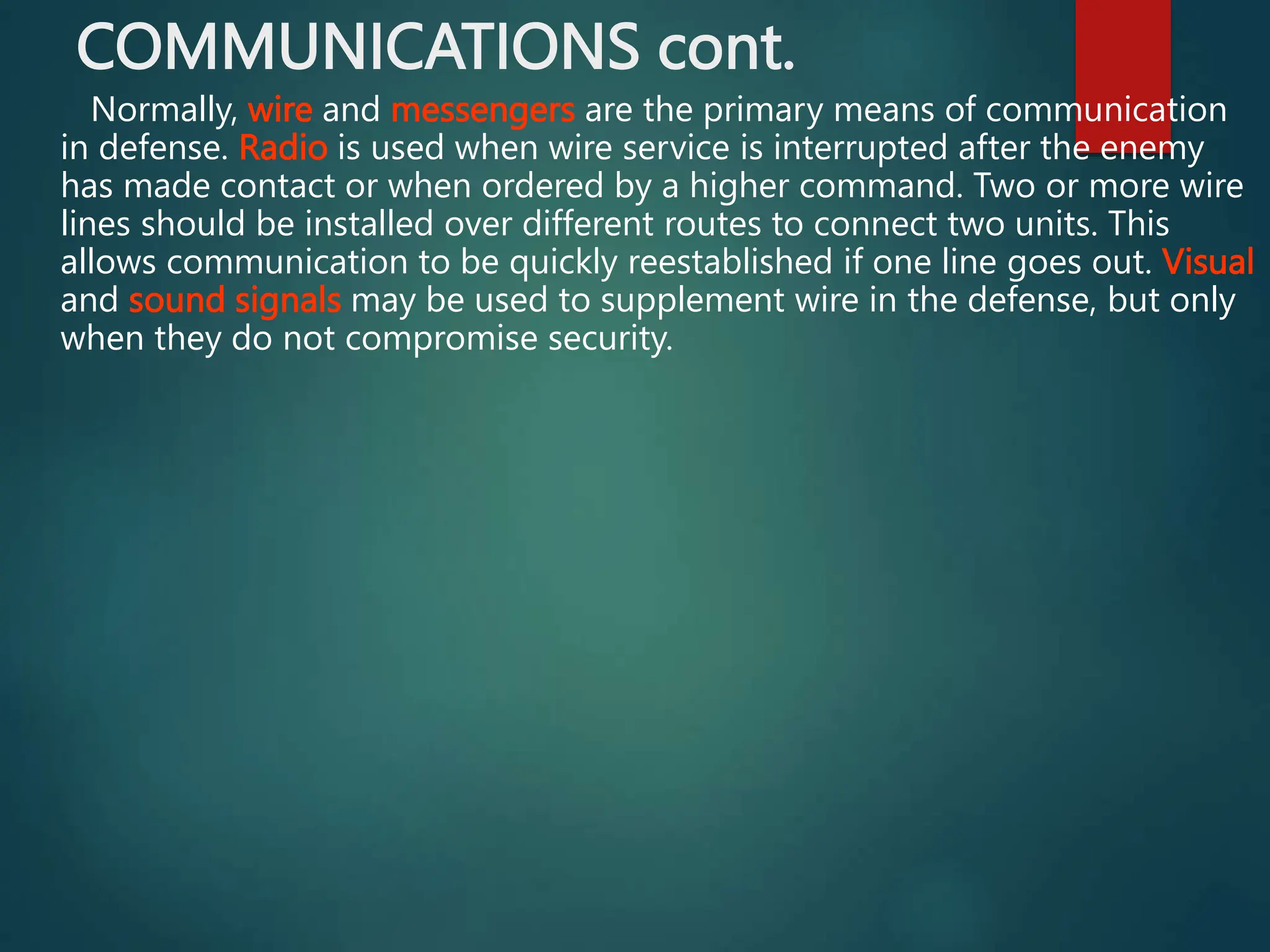 Basic-Signal-Communicationin the Army for Communication | PPT