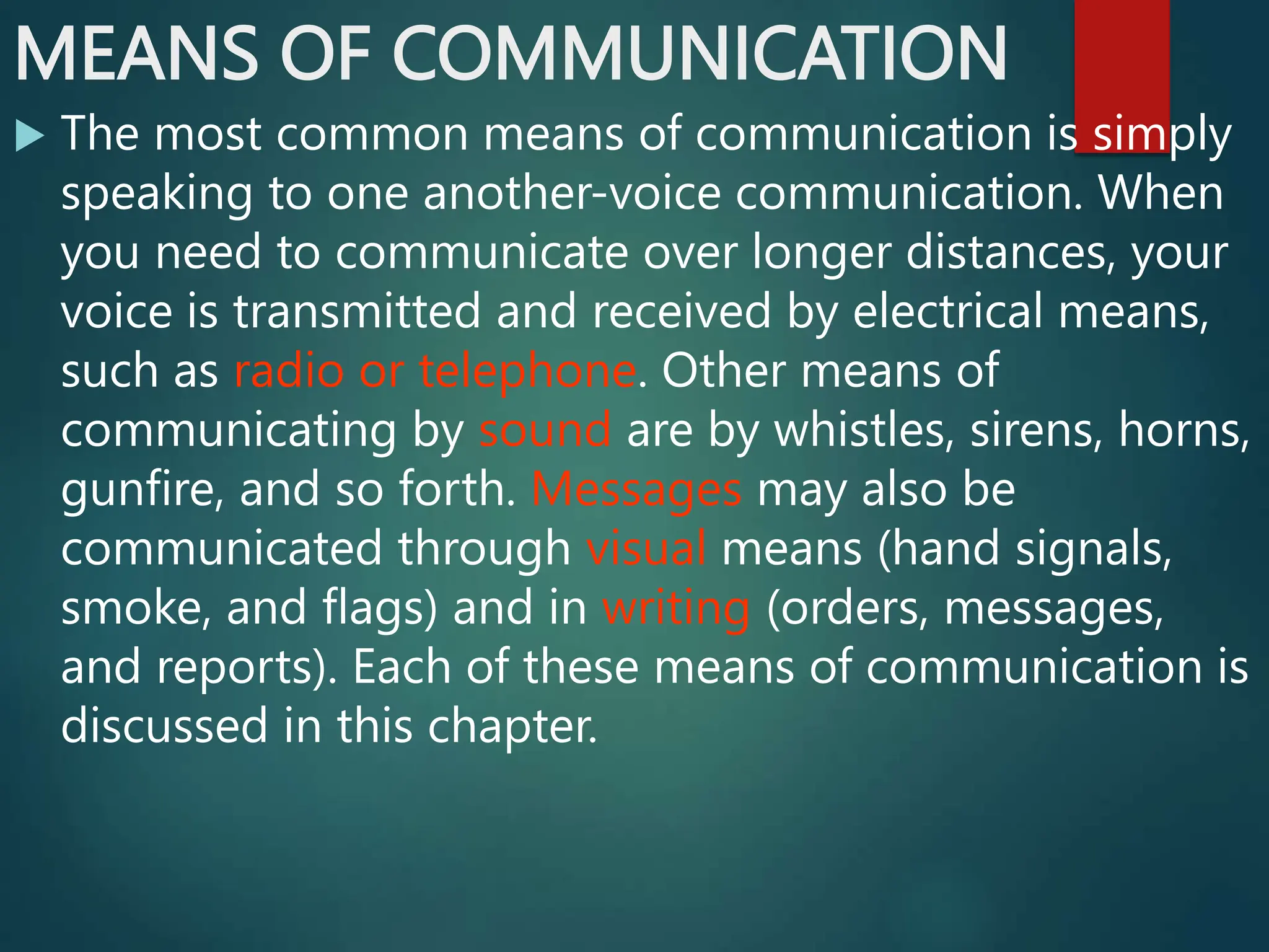 Basic-Signal-Communicationin the Army for Communication | PPT