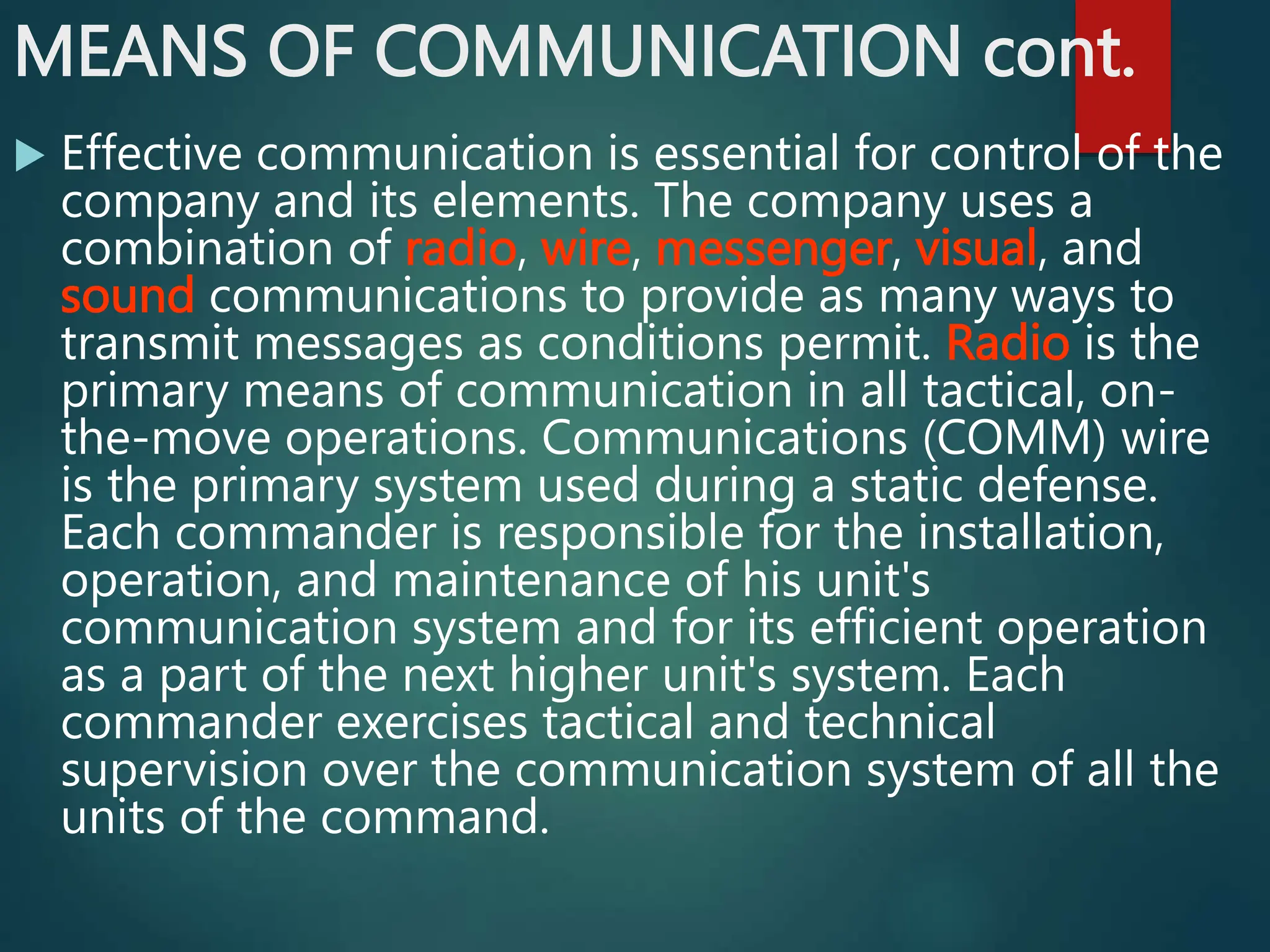 Basic-Signal-Communicationin the Army for Communication | PPT