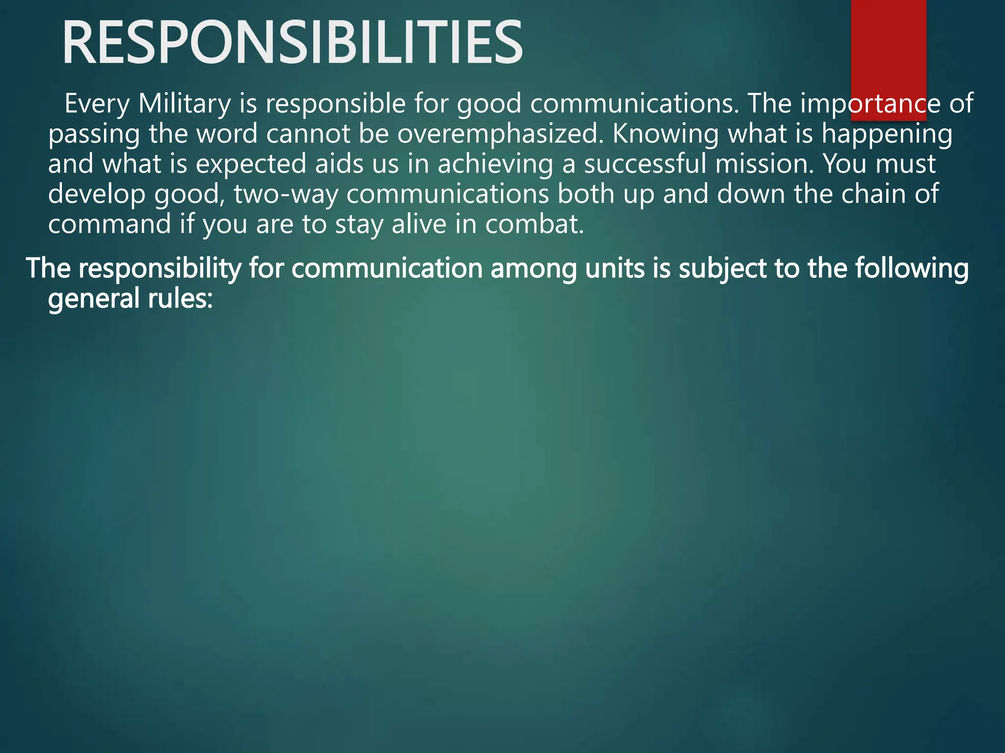 Basic-Signal-Communicationin the Army for Communication | PPT