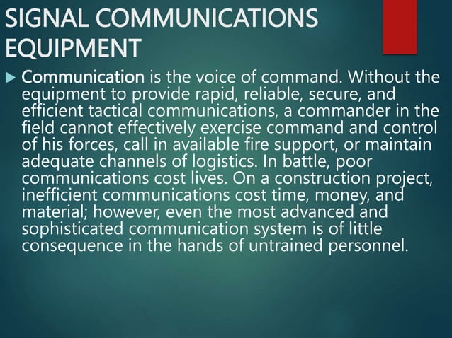 Basic-Signal-Communicationin the Army for Communication | PPT | Hobbies ...
