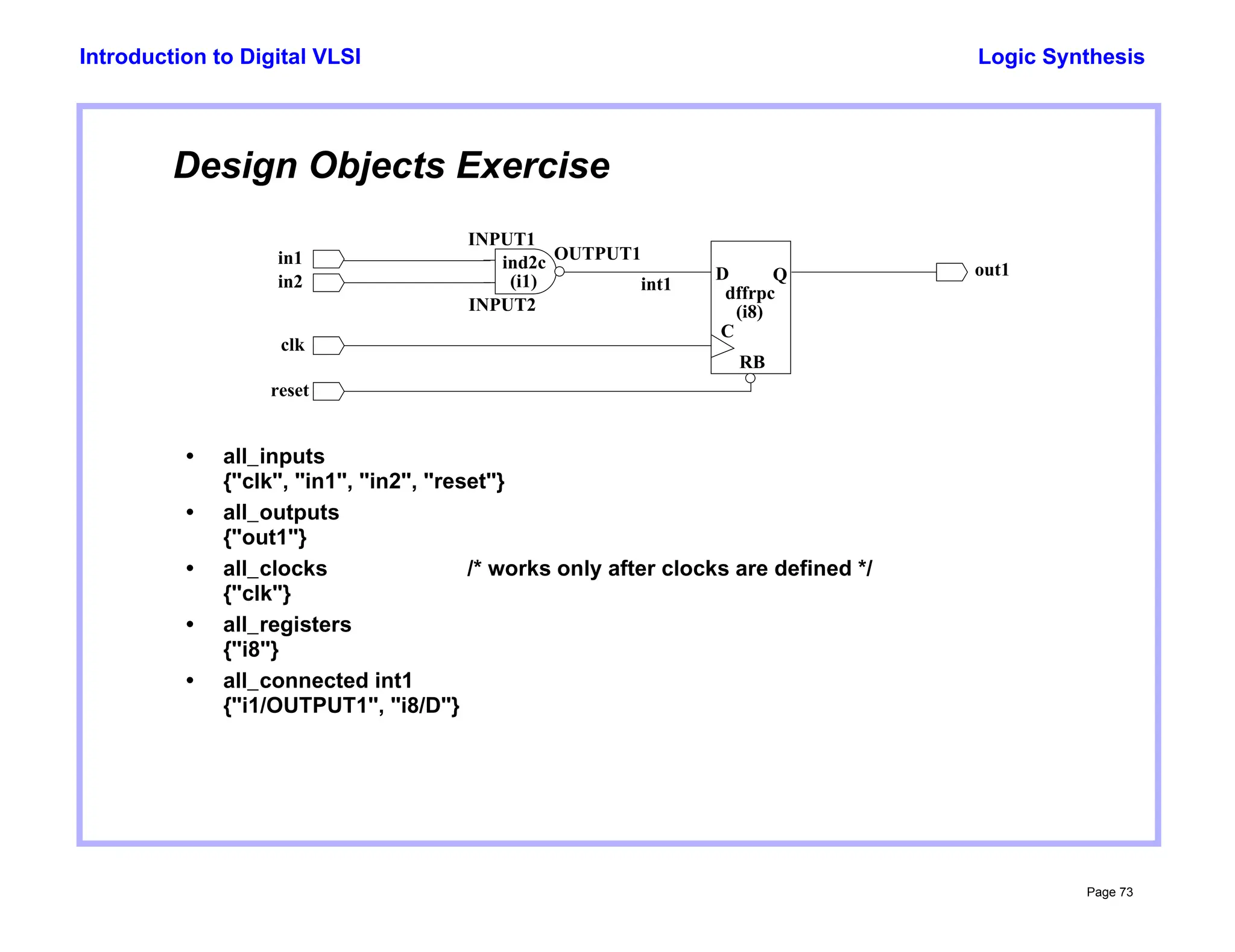 Basic Synthesis Flow and Commands, Logic Synthesis | PDF