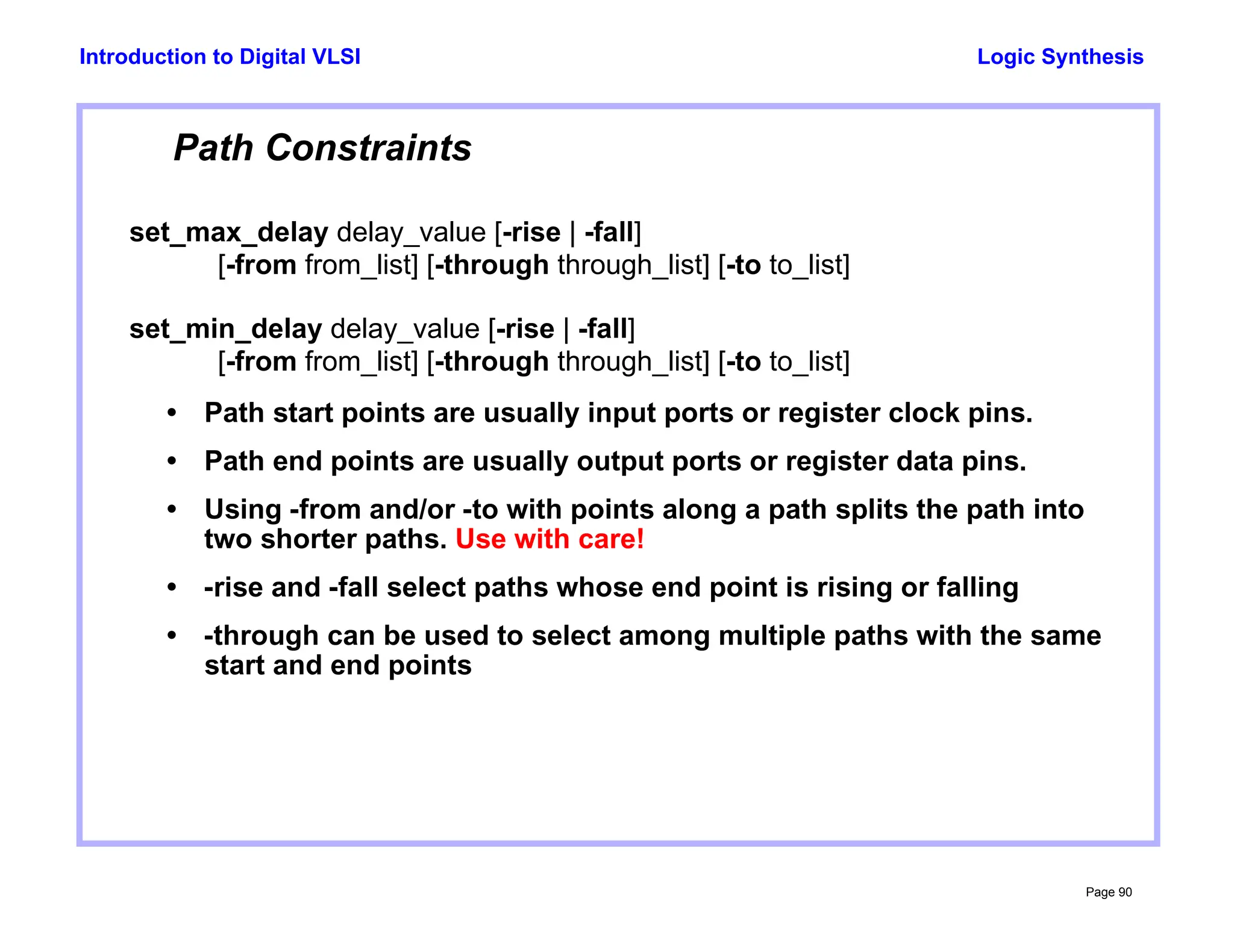Basic Synthesis Flow and Commands, Logic Synthesis | PDF
