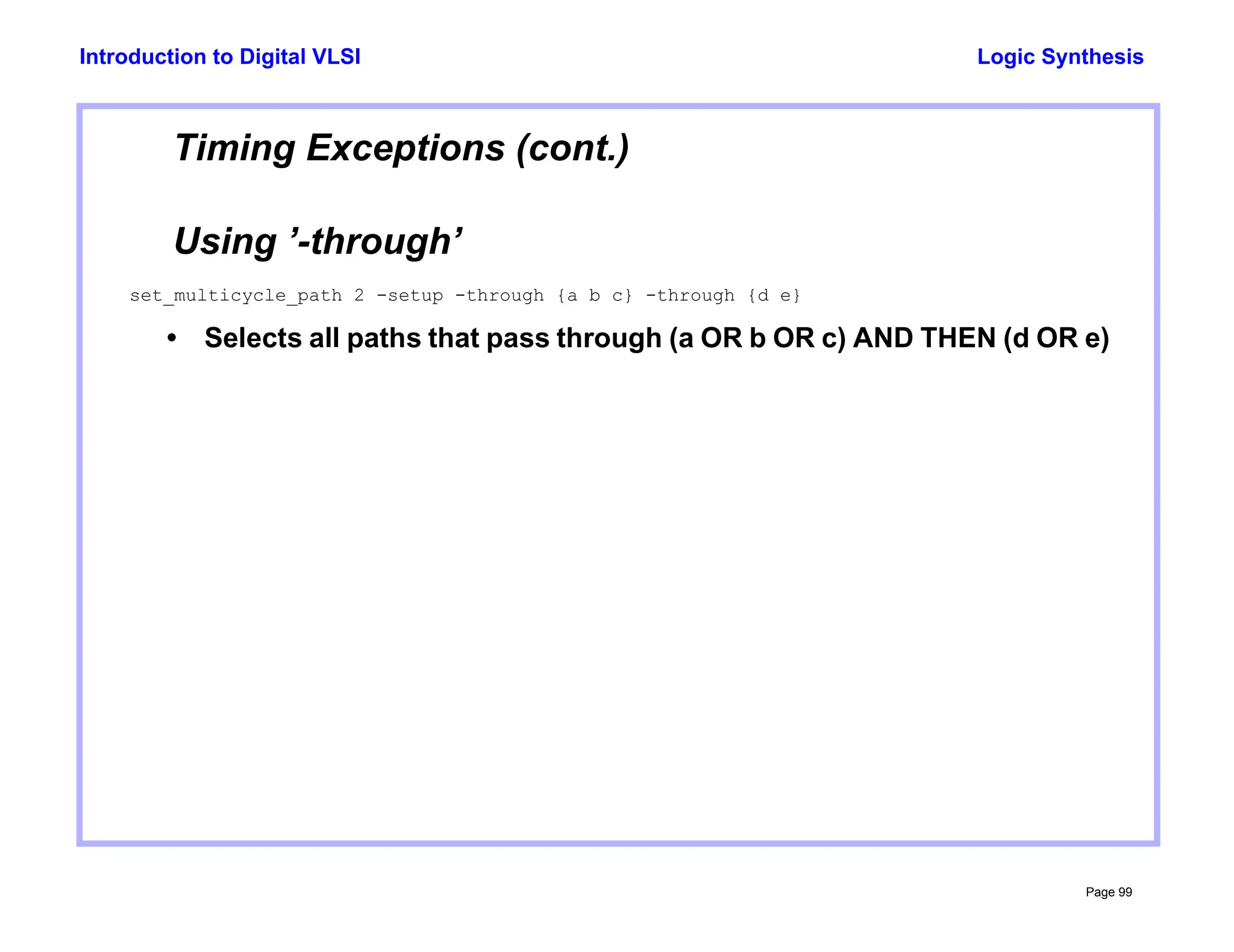 Basic Synthesis Flow and Commands, Logic Synthesis | PDF
