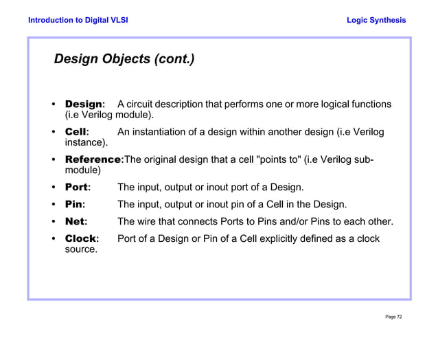 Basic Synthesis Flow And Commands Logic Synthesis Ppt