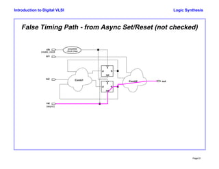 Basic Synthesis Flow and Commands, Logic Synthesis | PDF
