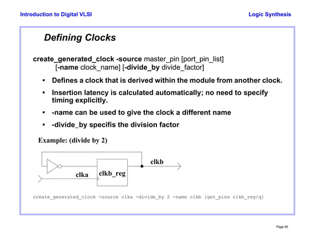 Basic Synthesis Flow and Commands, Logic Synthesis | PDF