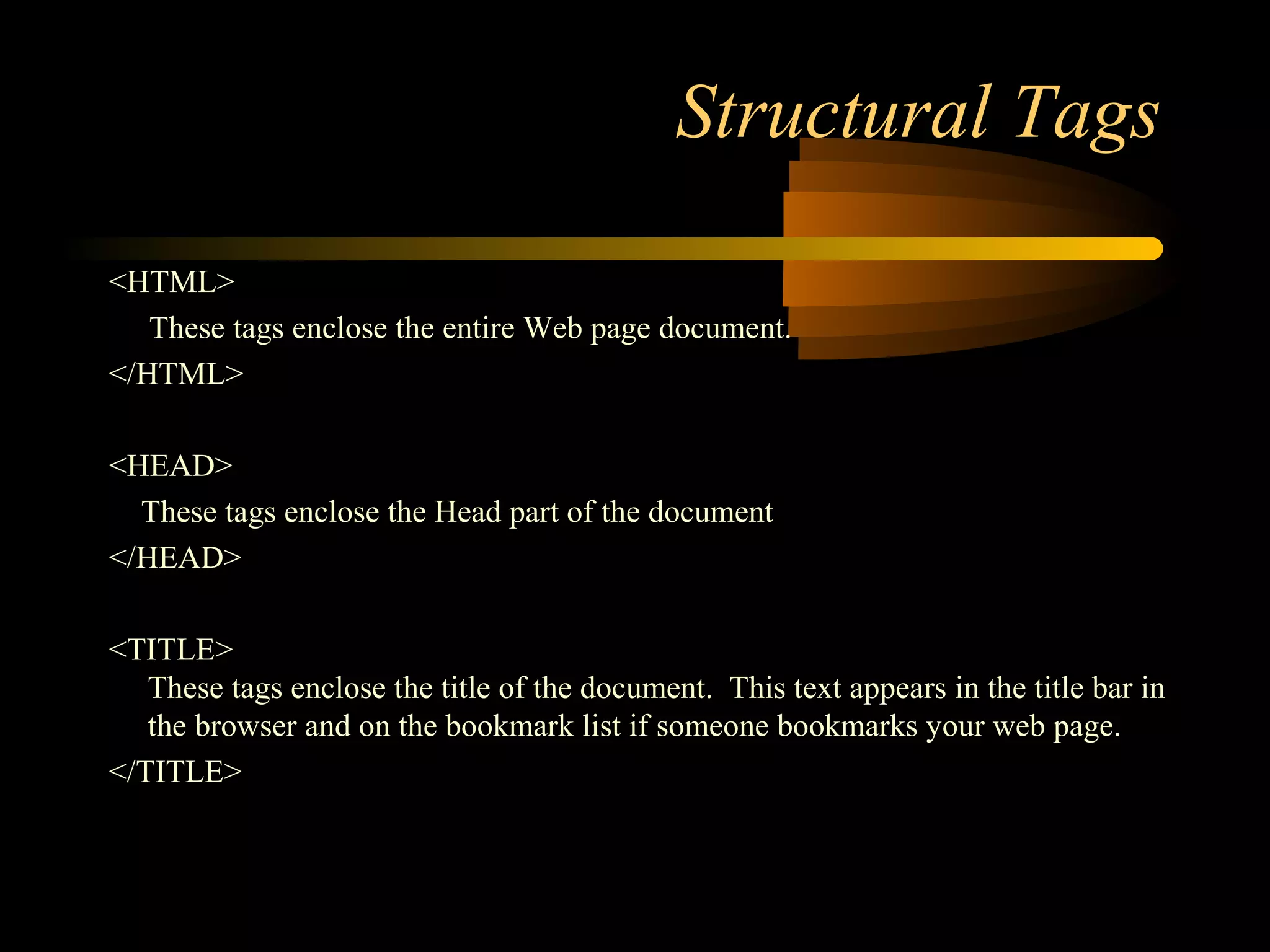 Basic tags | PPT