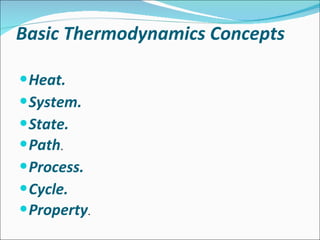 Basic Thermodynamics | PPT