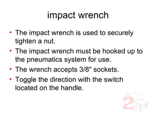 Basic Tool Use and Safety | PPT