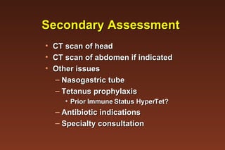 Basic Trauma And Burn Management | PPT