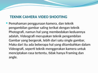 NEW BASIC-VIDEOGRAFI EKSTRAKURIKULER.pptx | Free Download