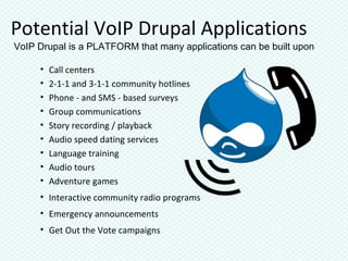 Basic VoIP Drupal Intro - for BioRAFT | PPT