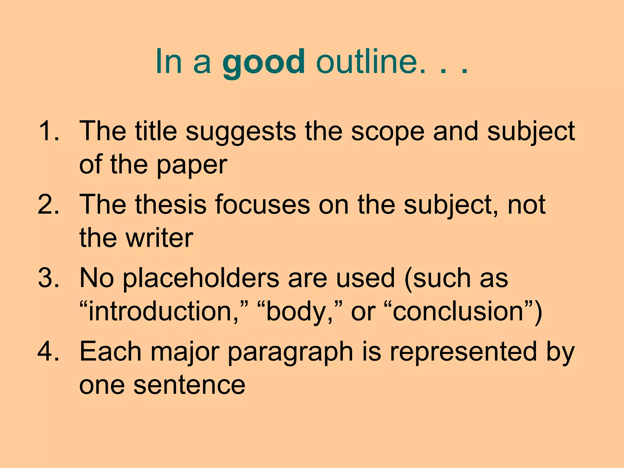 Basic Writing Standards